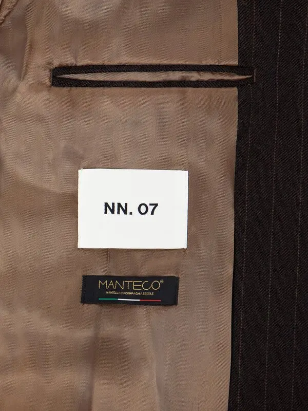 Nn07 Joe 10078 Pinstriped Wool-twill Suit Jacket