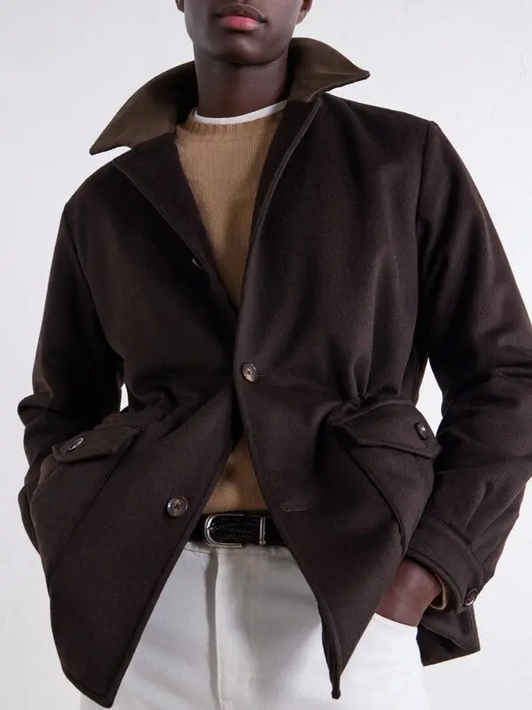 DE PETRILLO Merino Wool And Cashmere-blend Sweater