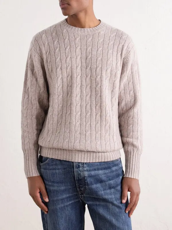 N.peal Thames Cashmere Cable-knit Sweater