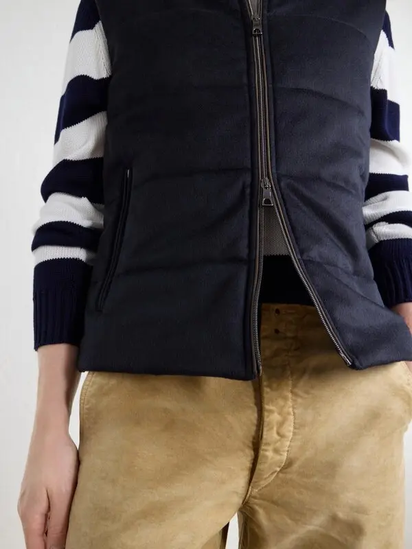 N.peal Belgravia Quilted Cashmere Gilet