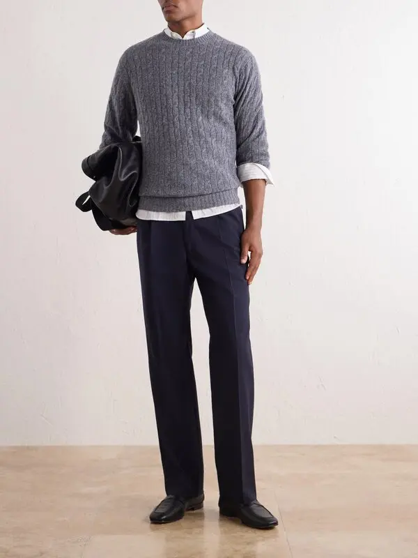 N.peal Thames Cable-knit Cashmere Sweater