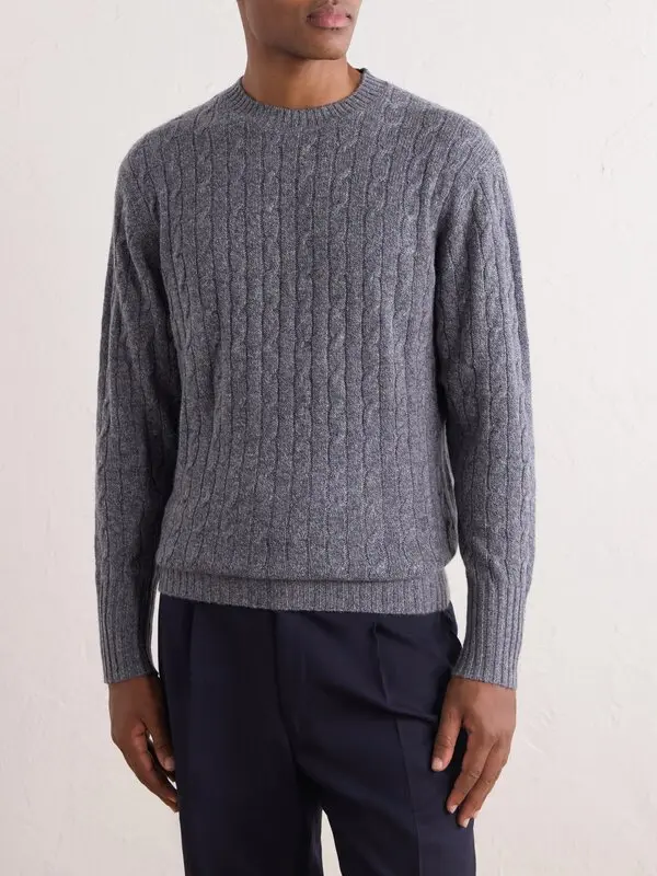 N.peal Thames Cable-knit Cashmere Sweater