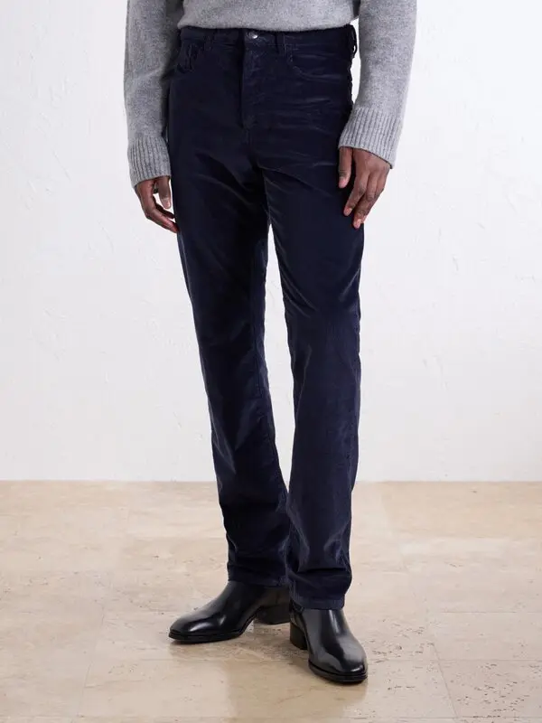 Canali Tapered Cotton-blend Corduroy Trousers