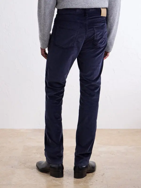 Canali Tapered Cotton-blend Corduroy Trousers