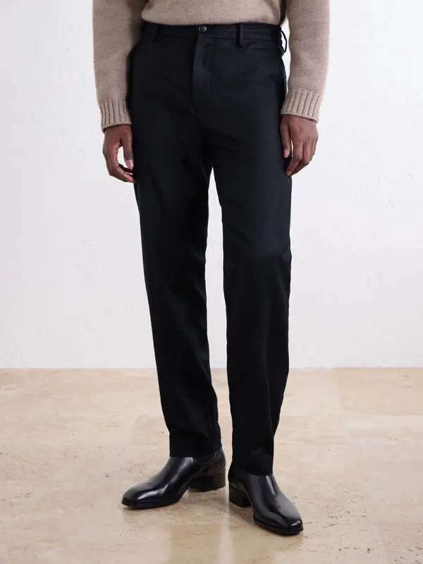 Canali Straight-leg Wool-flannel Trousers