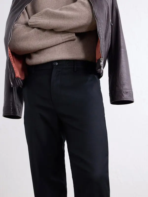 Canali Straight-leg Wool-flannel Trousers
