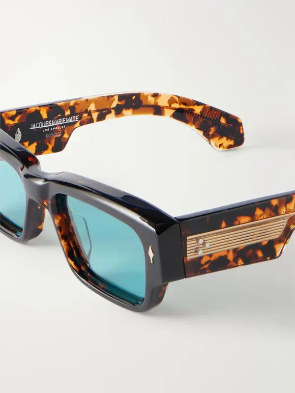 JACQUES MARIE MAGE Engel D-frame Acetate Sunglasses