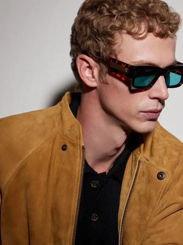 JACQUES MARIE MAGE Engel D-frame Acetate Sunglasses