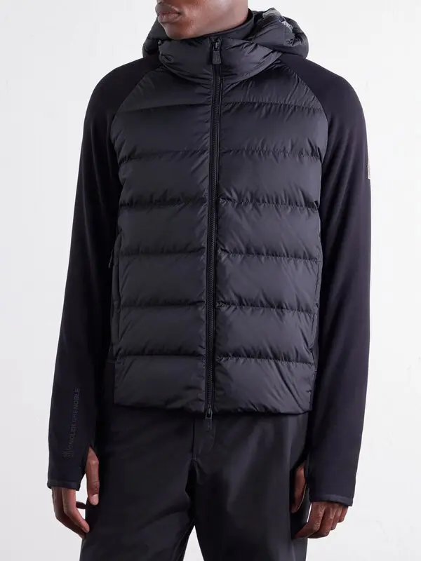 Moncler Hooded Quilted Shell And Polartec® Power Stretch™ Pro Ski Mid-layer