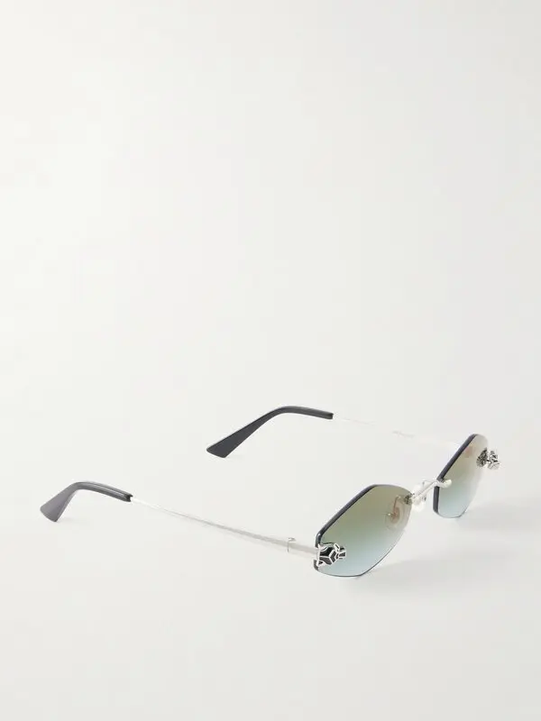 Cartier Panthère Classic Round-frame -tone Sunglasses