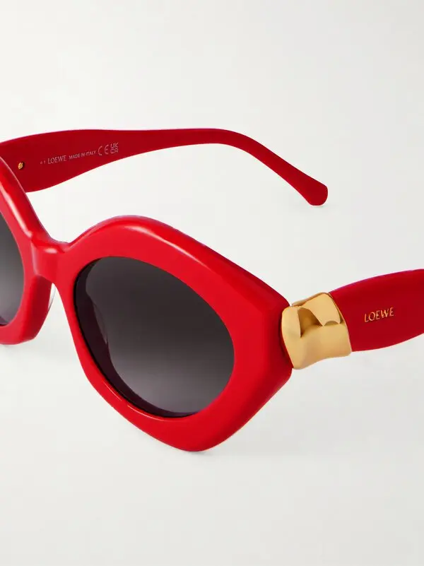 Loewe Coil Round-frame Acetate Sunglasses