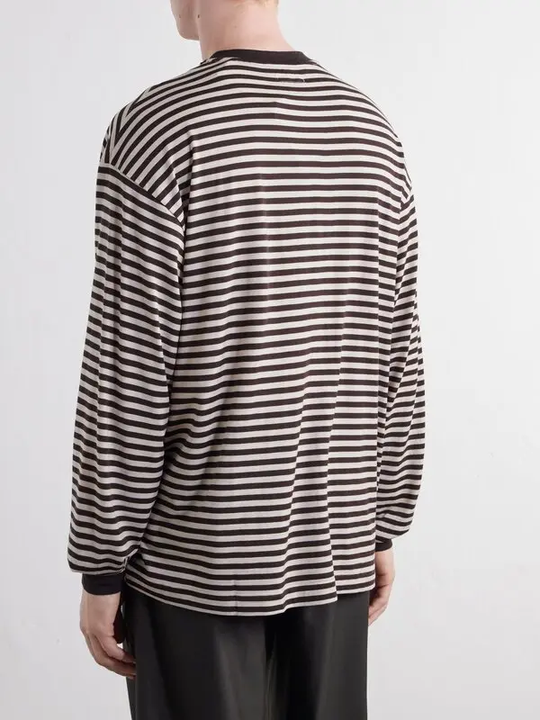 KAPTAIN SUNSHINE Striped Wool-jersey T-shirt