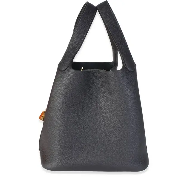 Hermès Caban Clemence Picotin Lock 22 Ghw - Black