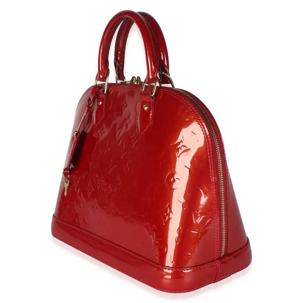 LOUIS VUITTON Pomme Damour Monogram Vernis Alma Pm - Red