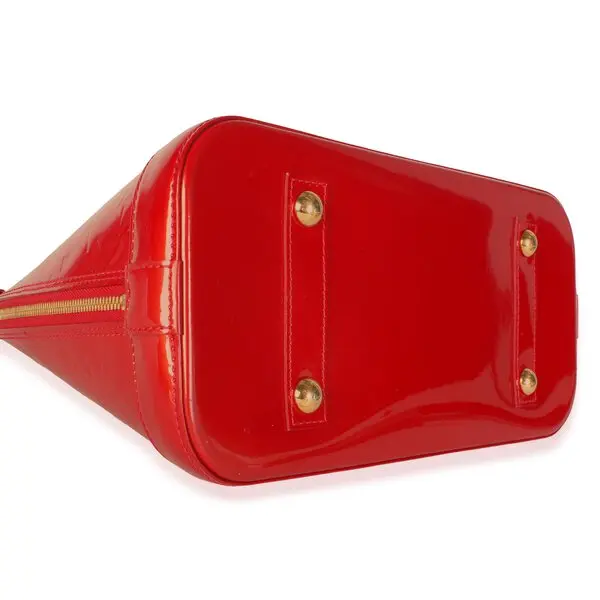 LOUIS VUITTON Pomme Damour Monogram Vernis Alma Pm - Red