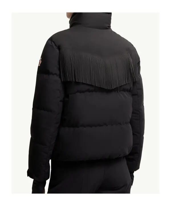 Moncler Bessin Fringed Insulated Ski Jacket - Black