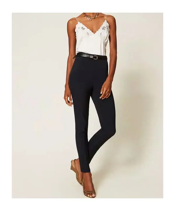 TWINSET Logo Casual Pants