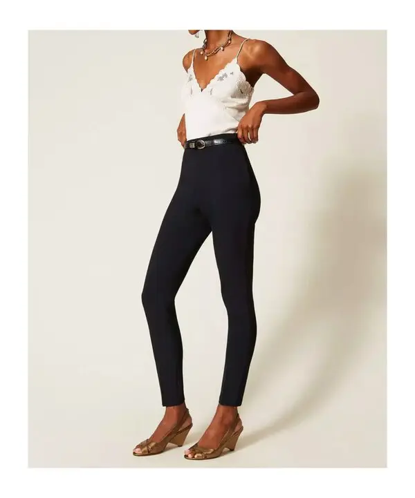 TWINSET Logo Casual Pants