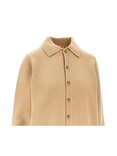 Guest In Residence Felted Plaza Shirt Knitted Jacket