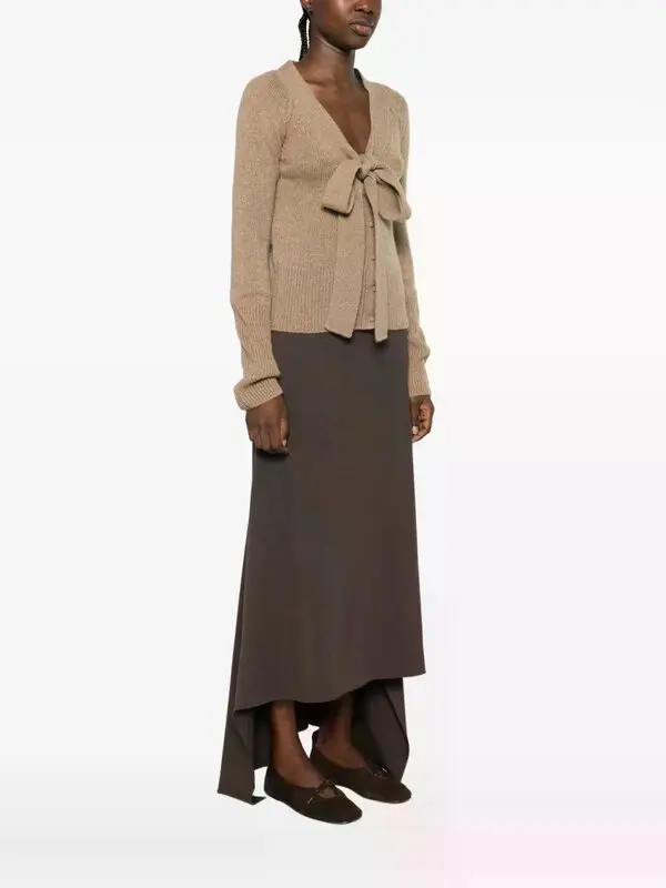 Ermanno Scervino Bow-detail Cashmere Cardigan