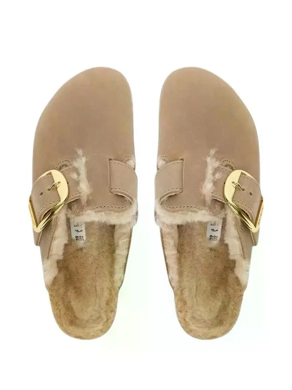 BIRKENSTOCK Boston Big Buckle Shearling Shoes
