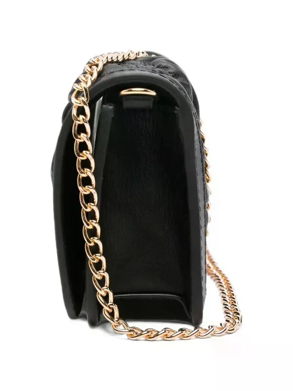 Moschino Logo-plaque Quilted Clutch Bag