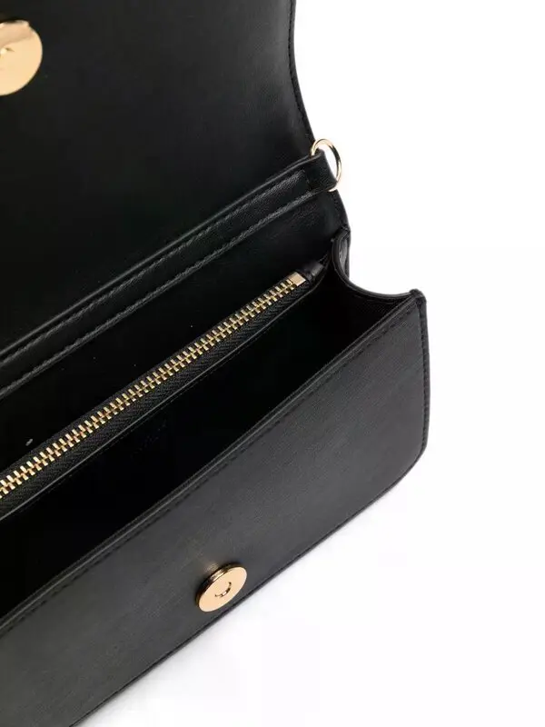 Moschino Logo-plaque Quilted Clutch Bag
