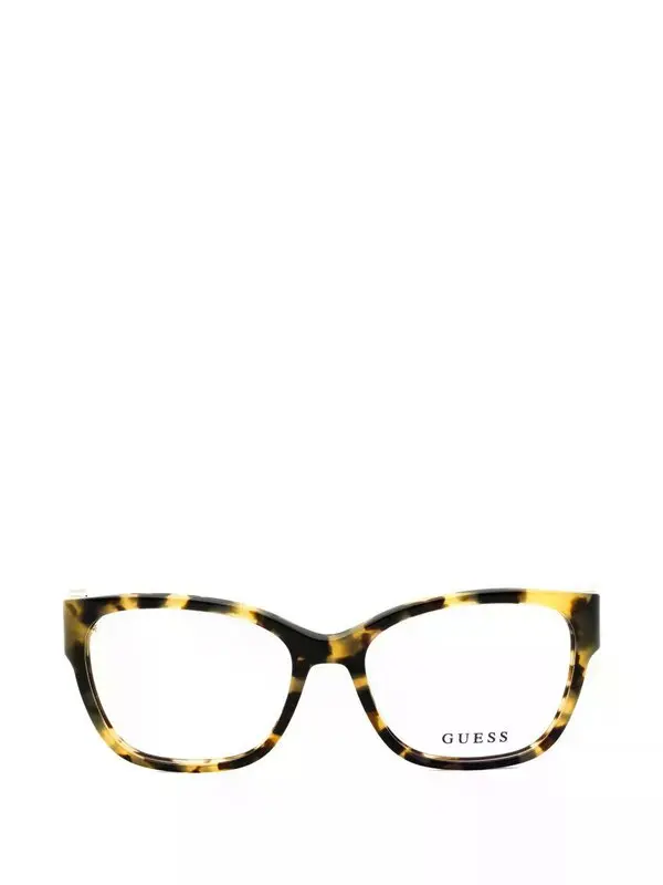 Guess Tortoiseshell-effect Rectangle-frame Glasses