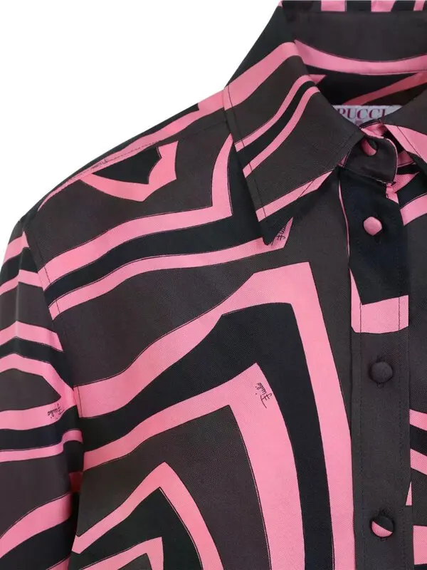Emilio Pucci Iride-print Silk Shirt