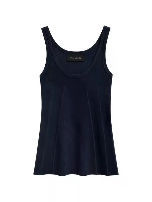 Yigal Azrouël Fine-rib Tank Top - Blue