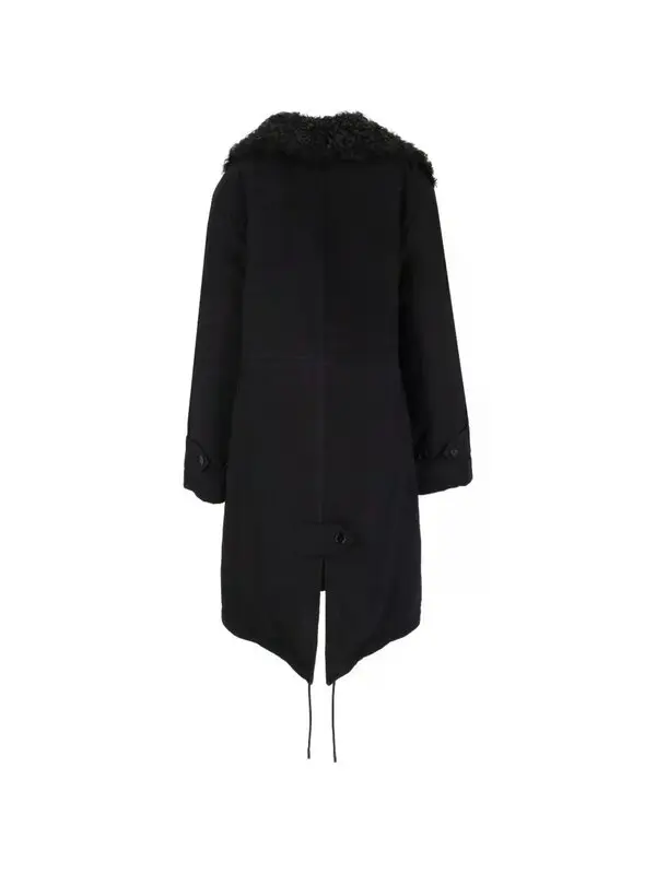 TOTEME Shearling Cotton Parka Washed - Black