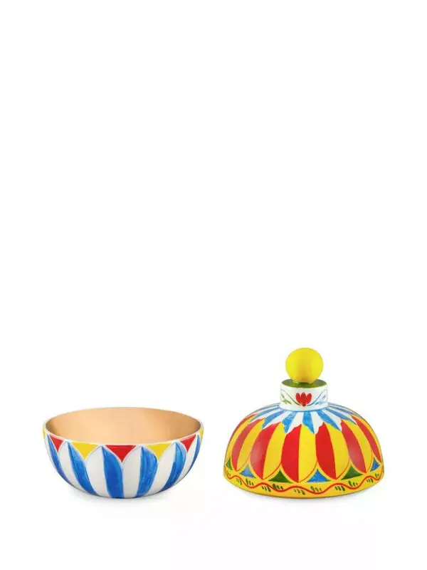 Dolce & Gabbana Carretto-print Lidded Jar
