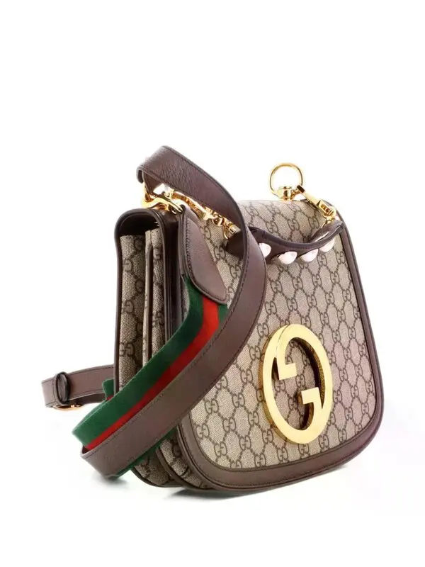 Gucci Blondie Nm Top Handle Bag Gg Coated Canvas Medium Satchel