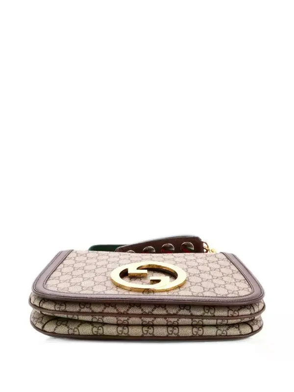 Gucci Blondie Nm Top Handle Bag Gg Coated Canvas Medium Satchel