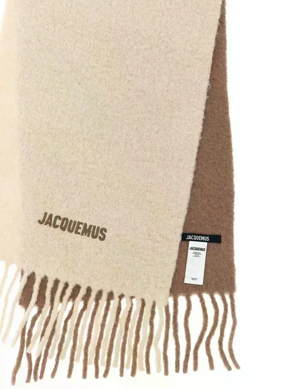 Jacquemus Logo-embroidered Fringed Scarf