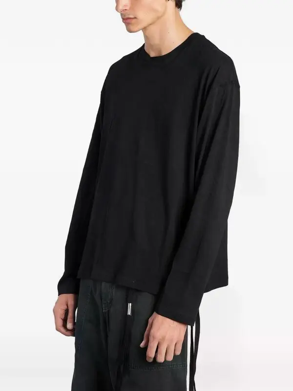 ANN DEMEULEMEESTER Slogan-print Long-sleeve T-shirt