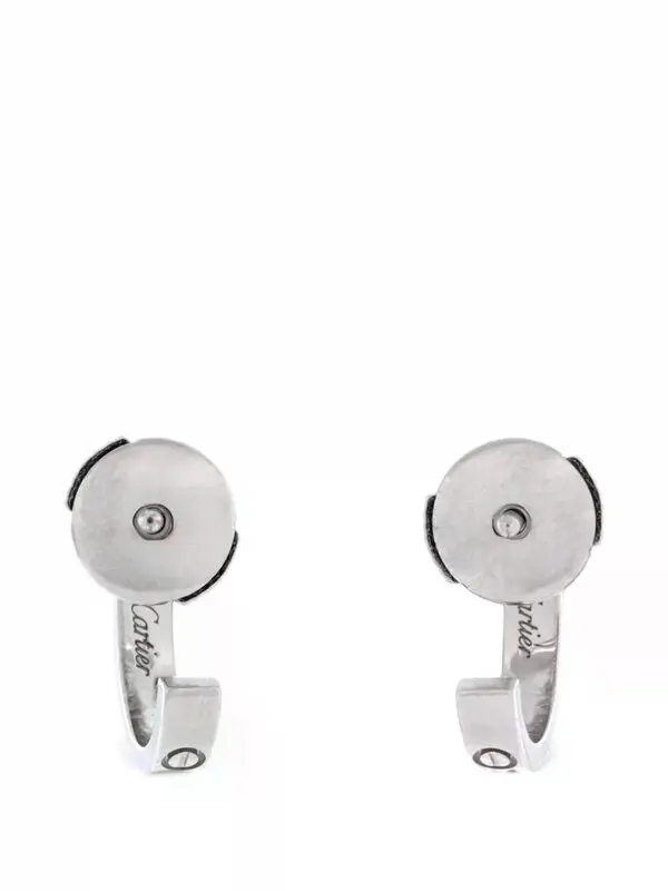 Cartier Love Hoop 18k White Gold Small Earrings