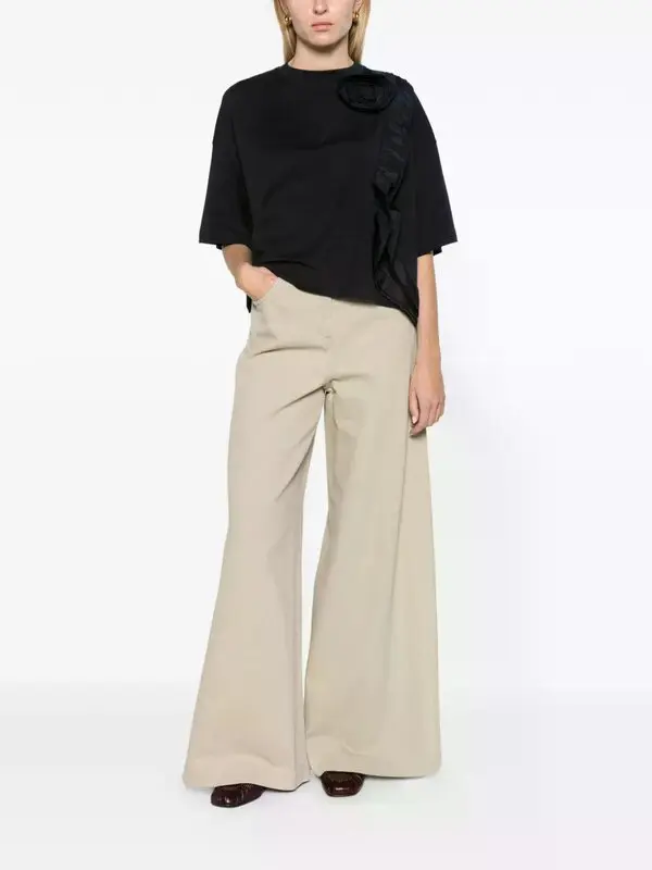 Max Mara Frilly Jersey T-shirt Ultramarine - Blue
