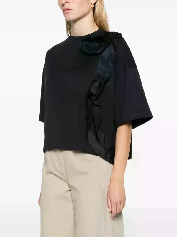 Max Mara Frilly Jersey T-shirt Ultramarine - Blue