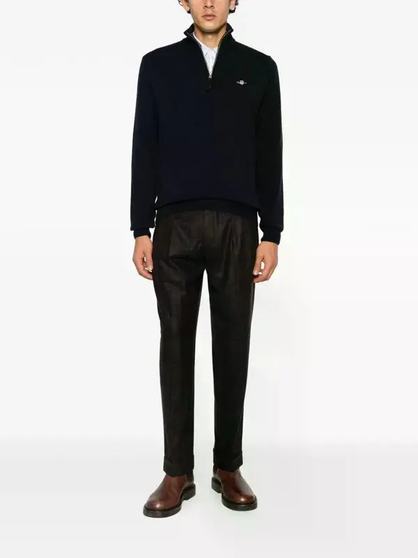 GTA Dante Check-pattern Wool Trousers