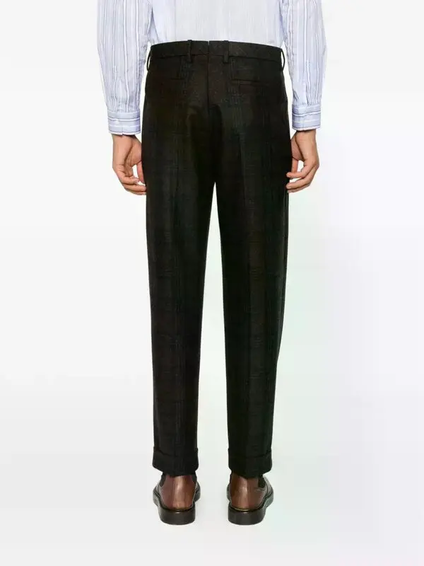 GTA Dante Check-pattern Wool Trousers