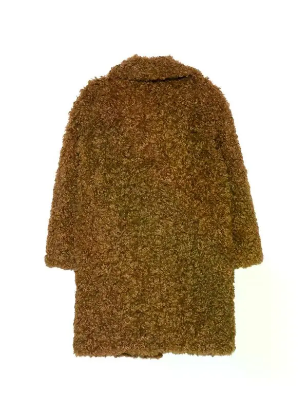 STAND STUDIO Camille Faux-shearling Notched-lapel Coat