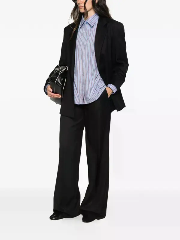 MARSEM Pressed-crease Wide-leg Trousers