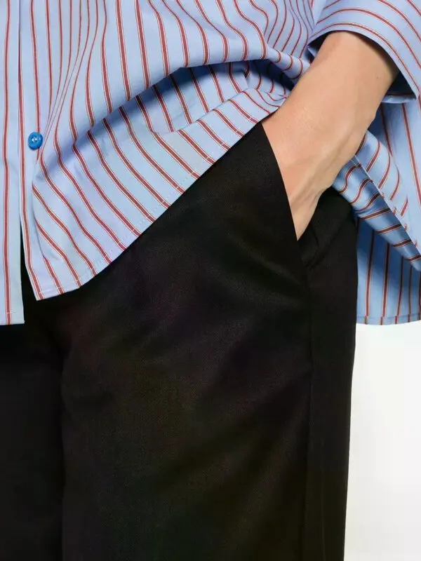 MARSEM Pressed-crease Wide-leg Trousers