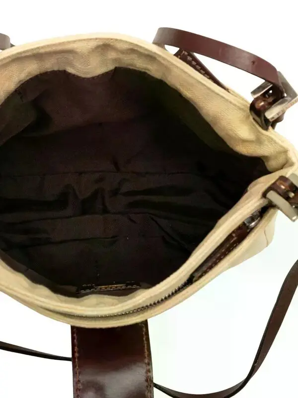 Fendi 1990-2010 Zucca Canvas Shoulder Bag