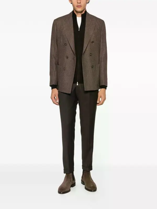 Tagliatore Zip-up High-neck Sweater
