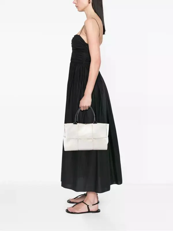 Bottega Veneta 2012-2026 Medium Canvas Maxi Intrecciato Arco Tote Bag