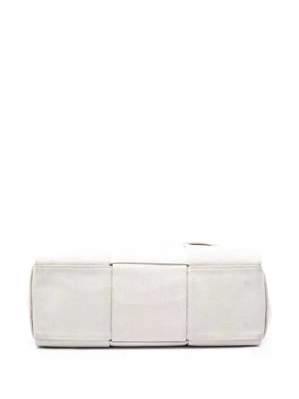 Bottega Veneta 2012-2026 Medium Canvas Maxi Intrecciato Arco Tote Bag