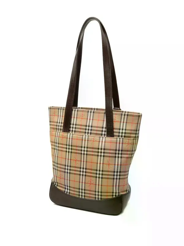 Burberry 2000-2017 Haymarket Check Canvas Tote Bag