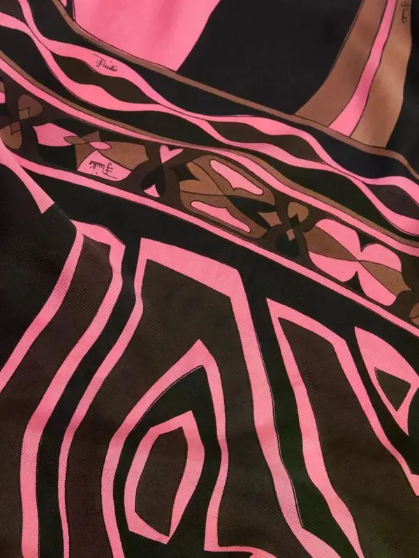 Emilio Pucci Iride-print Frayed Scarf